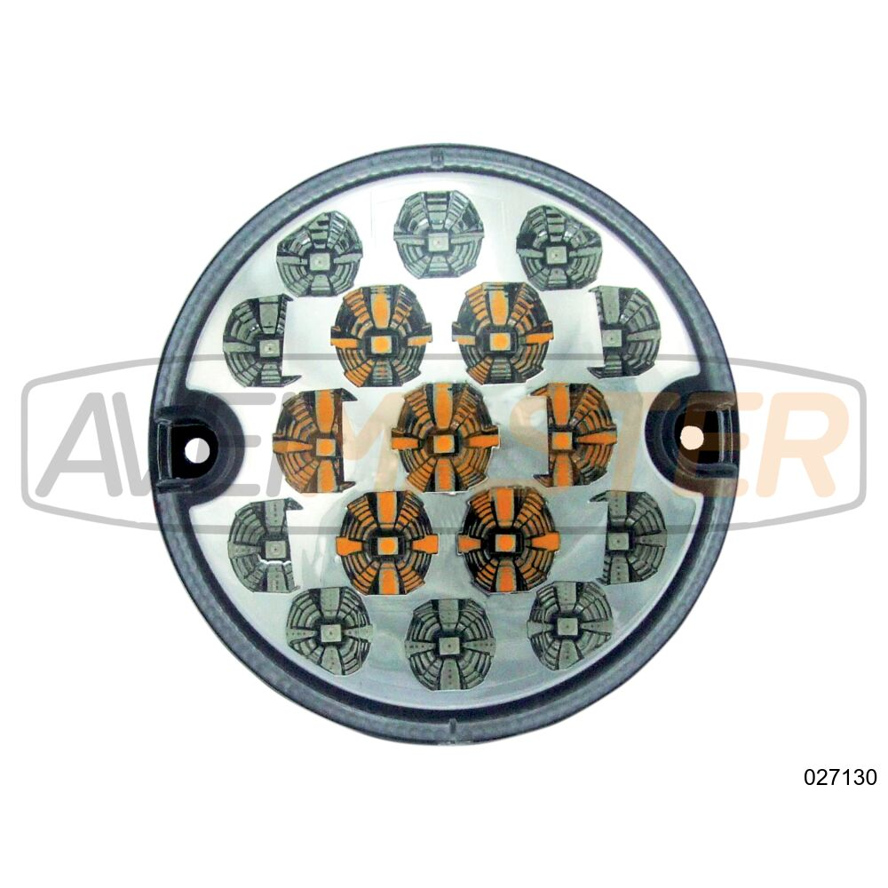 Round 95mm LED Stop+Tail+Indicator Lamp 12/24 V